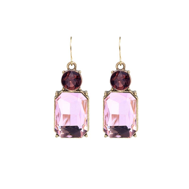 Last True Angel Bestselling Pale Pink & Burgundy Crystal Drop Earrings ...
